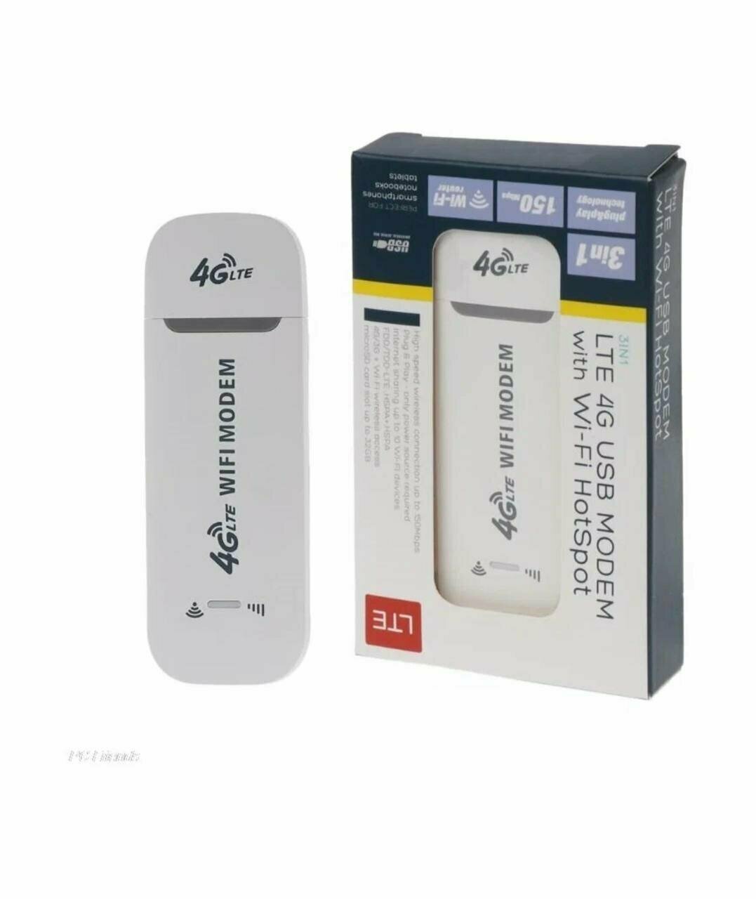 Модем роутер 4G LTE / USB модем, с раздачей интернета на любые устройства, 150Мбит.