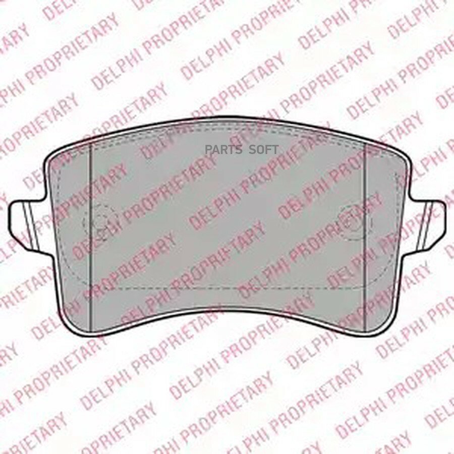 DELPHI LP2106 Колодки тормозные дисковые, комплект