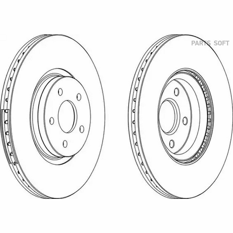 FERODO DDF1649C-1 Диск торм передн