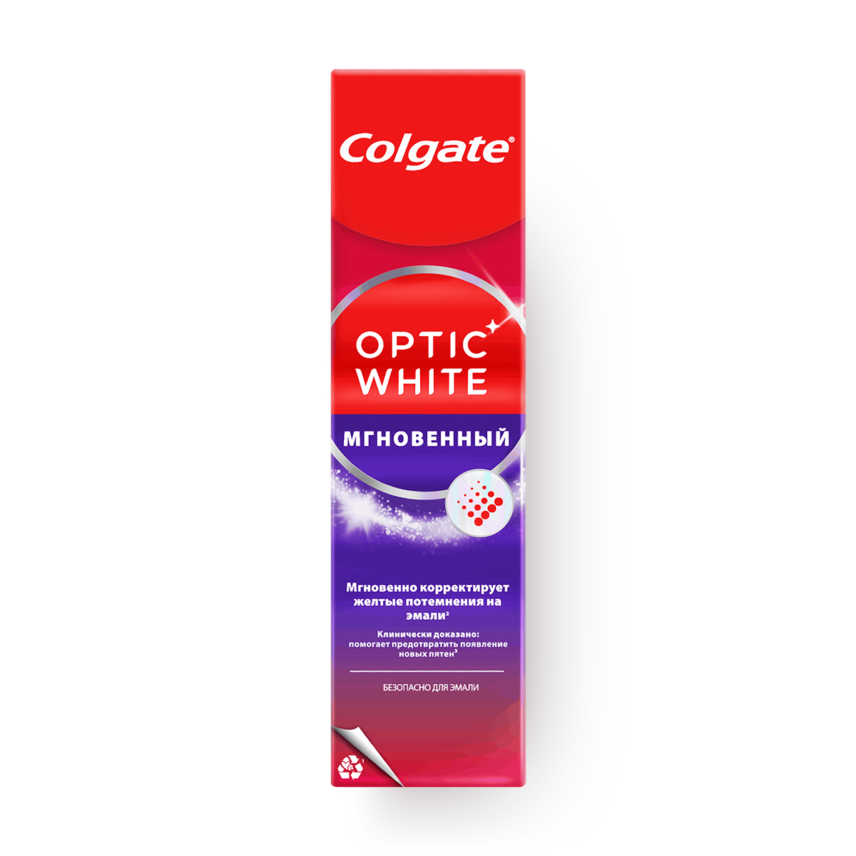 Зубная паста Colgate Optic White, отбеливающая, мятная, 75 мл