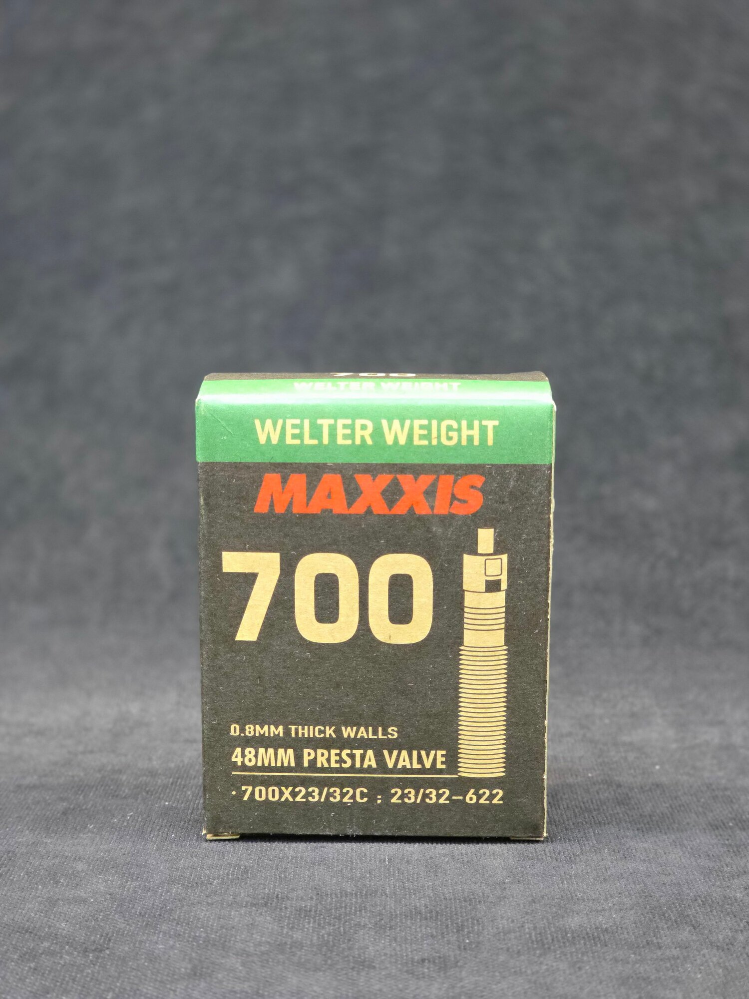 Камера велосипедная Maxxis WelterWeight, 700x23/32c, 48 мм, тип ниппеля - presta (велосипедный)