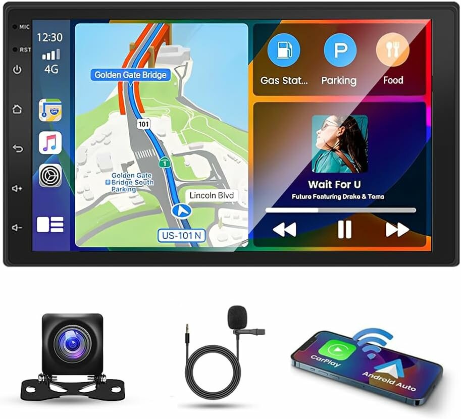 Автомобильная стереосистема Double Din для Nissan Murano Z50 2003-2008 гг. с беспроводным подключением CarPlay и