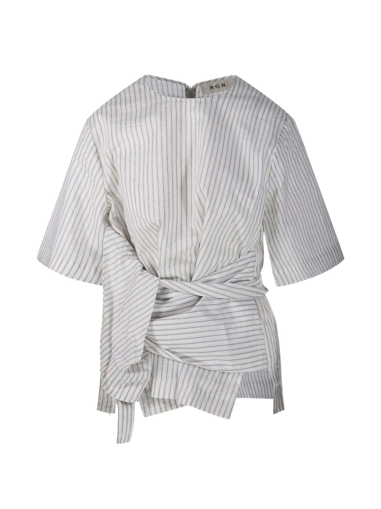 Блуза Striped tie blouse