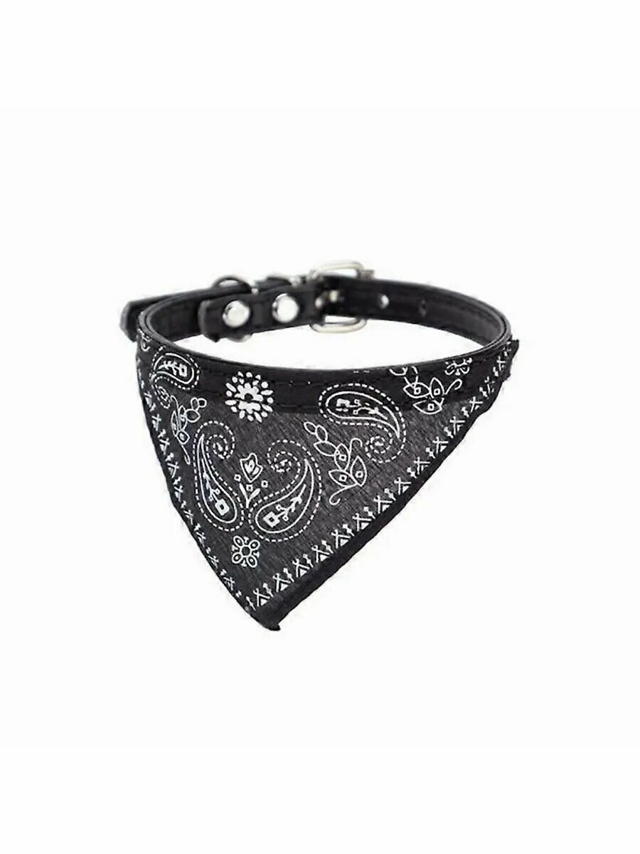 Triol ошейник из искусственной кожи "Бандана" для собак, XS, Черный