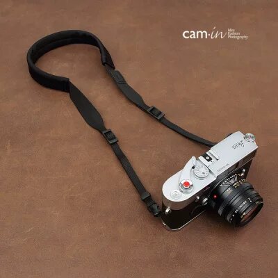 Нейлоновый ремешок для камеры черного цвета для Ricoh GR и Sony RX100, удобный регулируемый плечевой ремень с