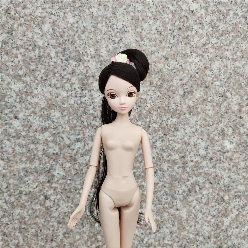 Деревянная голова куклы BJD для макияжа DIY и художественного обучения, размер менее 30 см, модель 1130