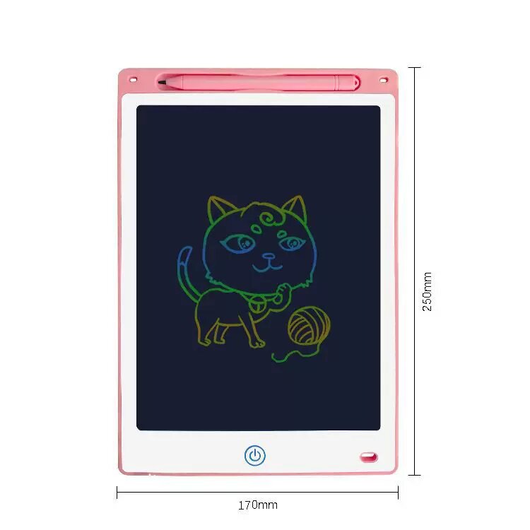 10-дюймовый LCD-планшет для рисования для детей - магнитная доска с цветным дисплеем, образовательная игрушка, розовый