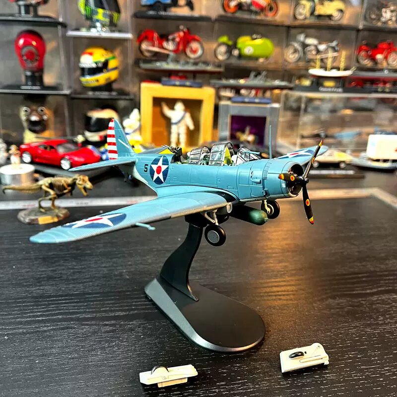 Коллекционная модель самолета TBD Devastator 1:72 из сплава, винтажный бомбардировщик Второй мировой войны