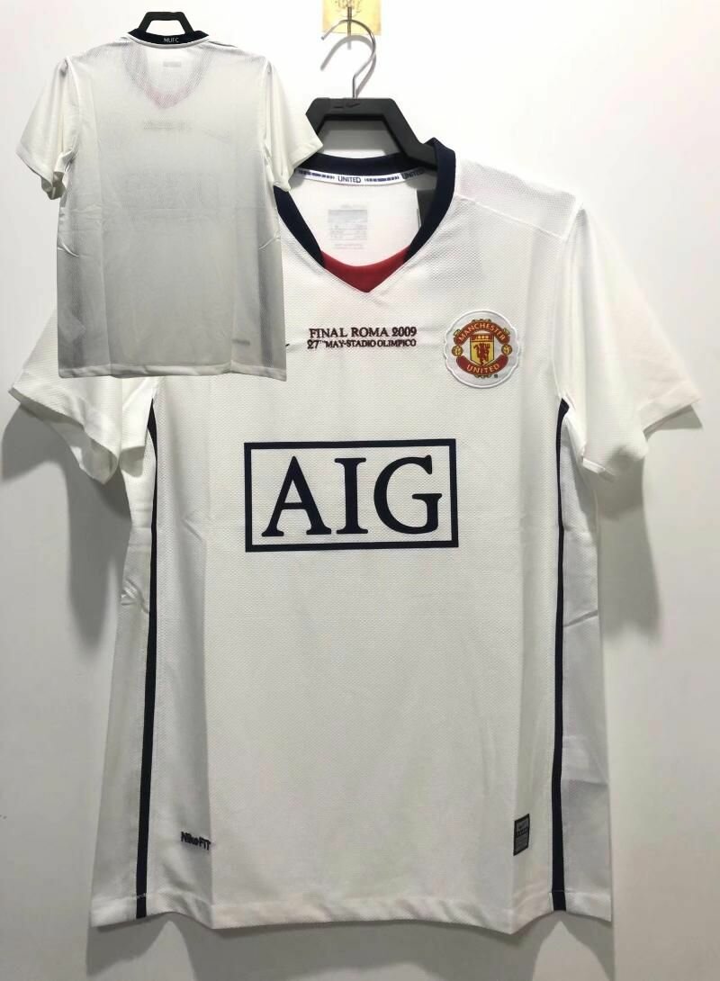 Ретро: Форма футбольная 2008 - 09 Манчестер Юнайтед Белая Лига чемпионов