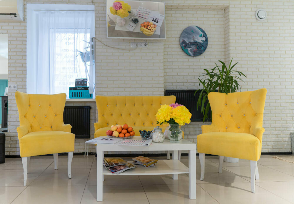 Кресло Флоренция, Базовые ткани, Velutto Soft цвет Желтый, 6 кг