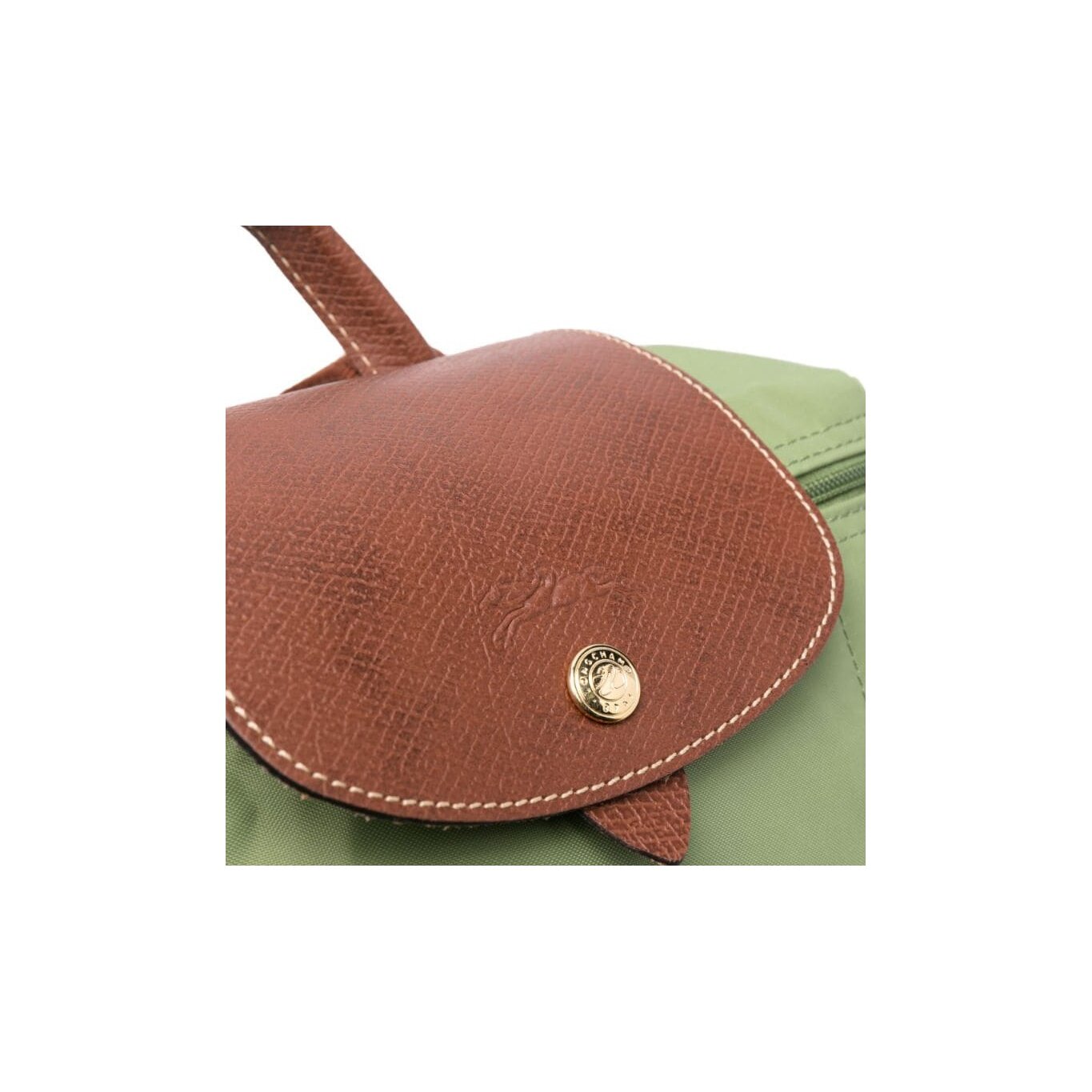 Сумка Longchamp Le Pliage, фактура стеганая, green — фото 1