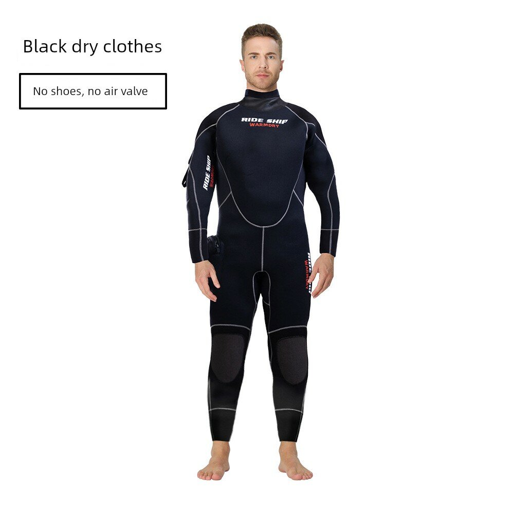 Сухой гидрокостюм для дайвинга 5 мм, цельный, износостойкий неопреновый сухой костюм, одежда для городского спасения,