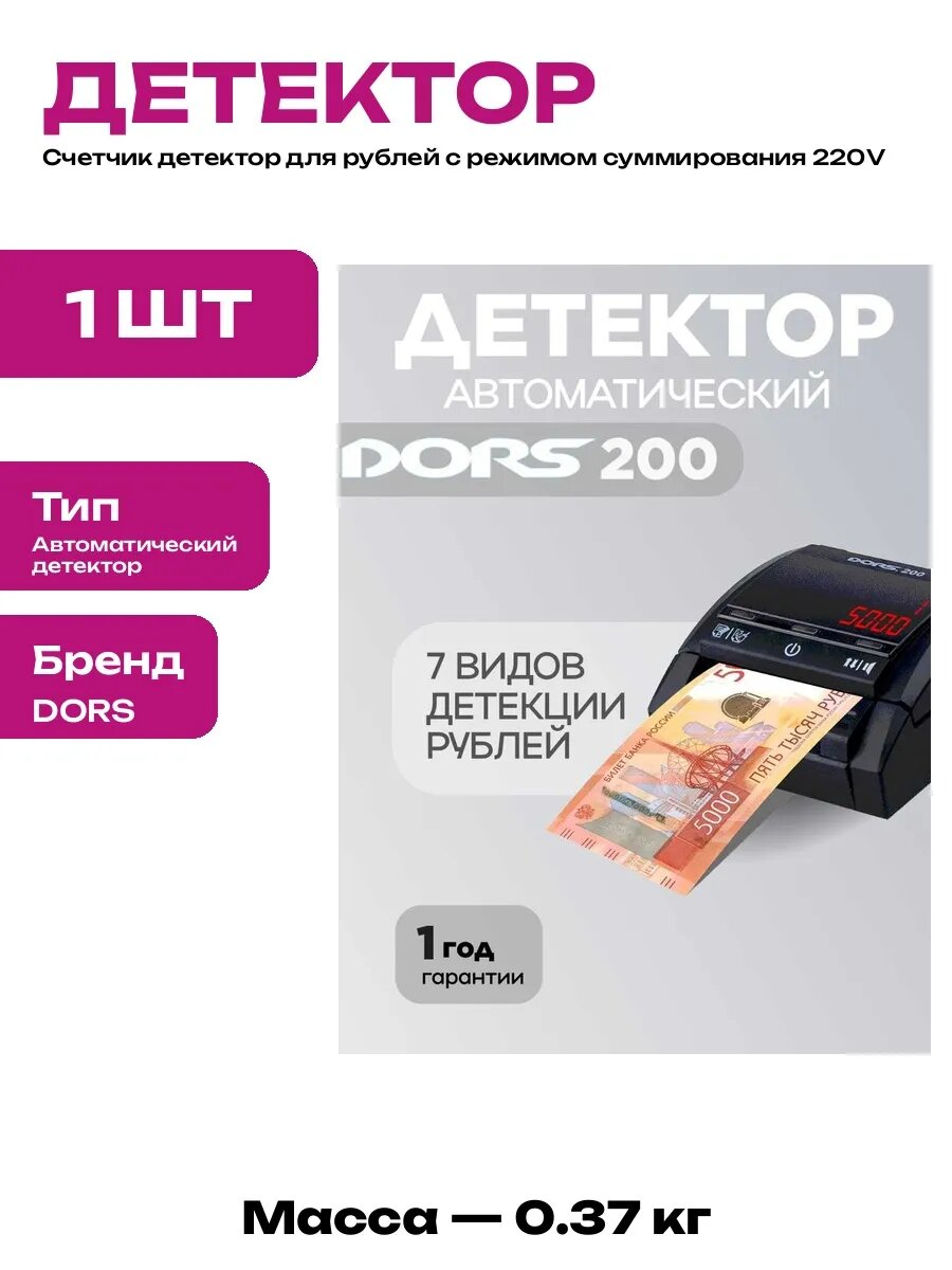 Детектор банкнот для офиса проверка рублей на подлинность