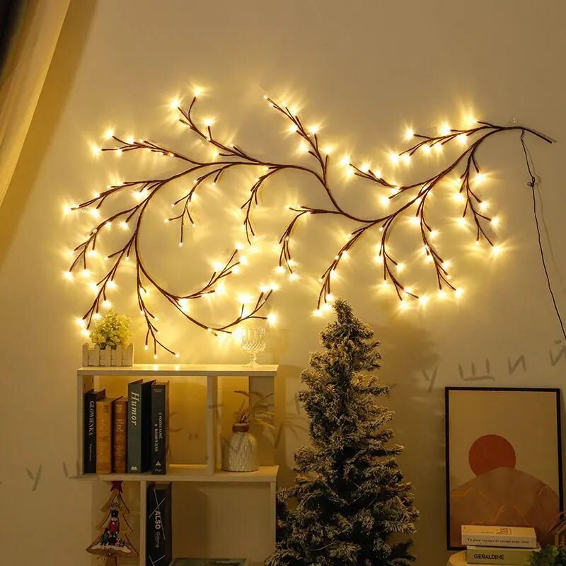 Настенно-потолочный светильник с LED лампами для кафе, коридора, теплая белая подсветка, коричневый цвет