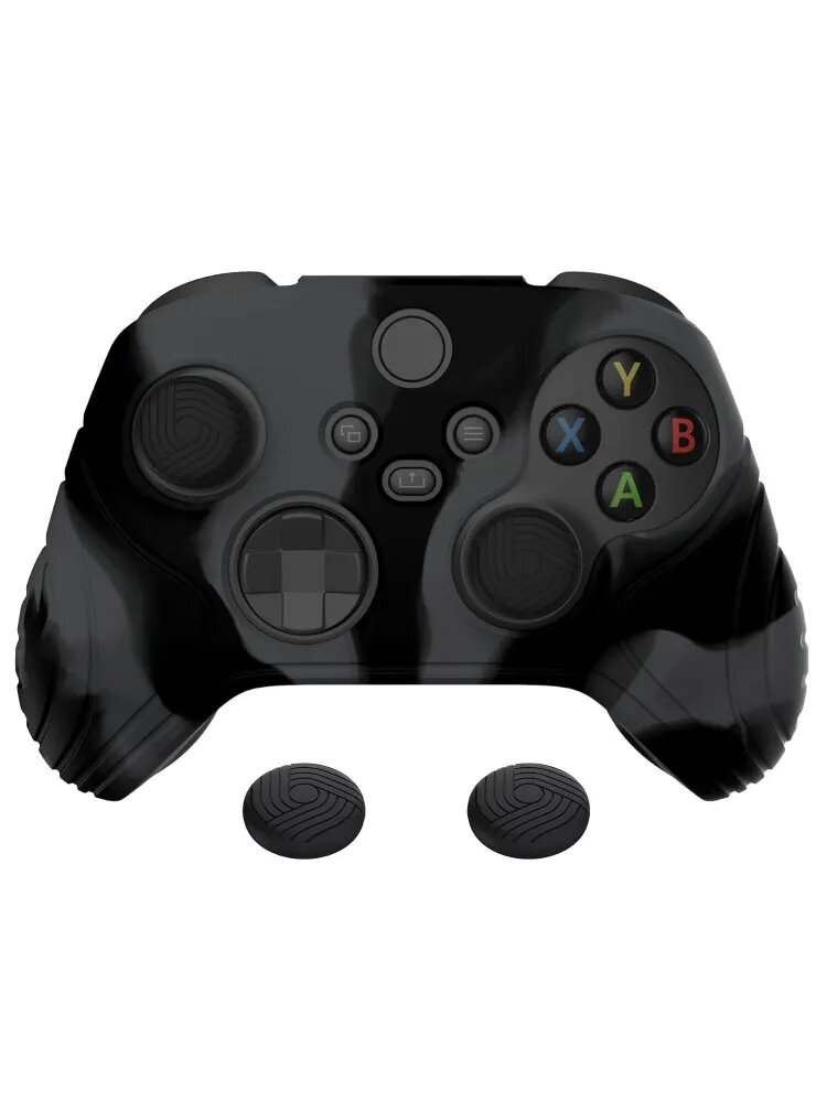 EXtremeRate PlayVital силиконовый чехол Samurai Edition с антискользящим покрытием для контроллера Xbox Series S/X, эргономичная защита с накладками на стики