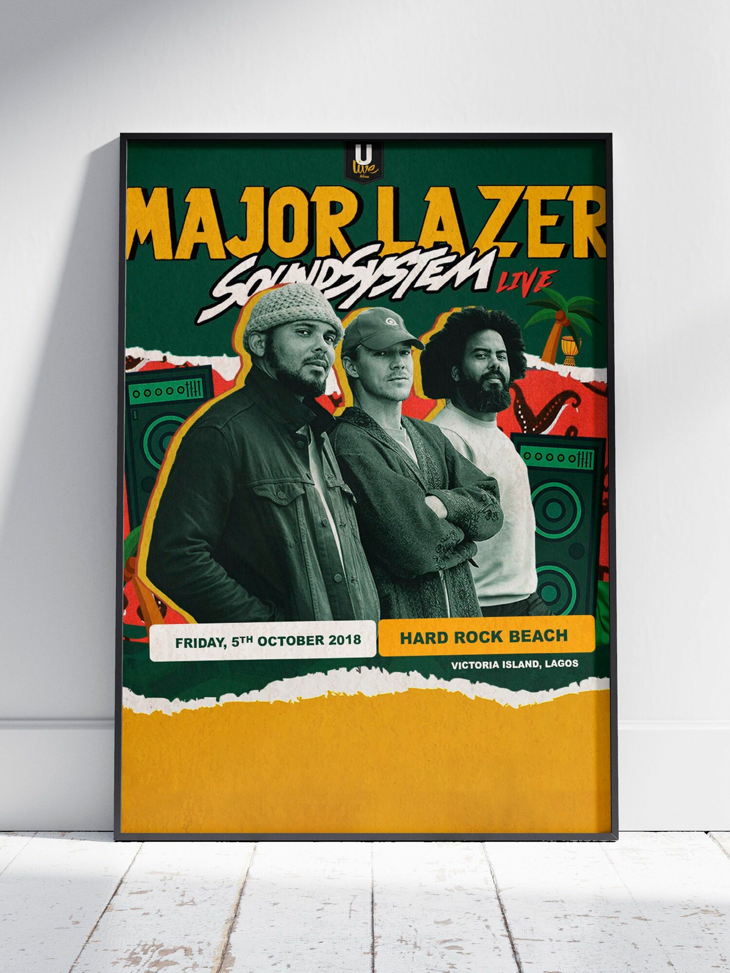 Плакат на стену для интерьера Мэйджор Лейзер (Major Lazer 6) - Постер по музыке и артисту формата A4 (21x30 см)
