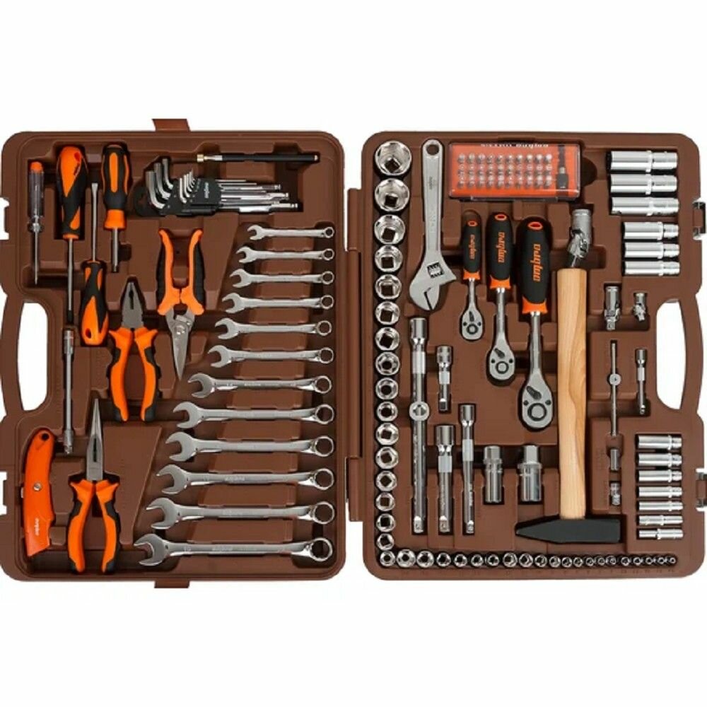 OMBRA Набор инструмента универсальный OMT131S, 131 предмет, чёрный, оранжевый