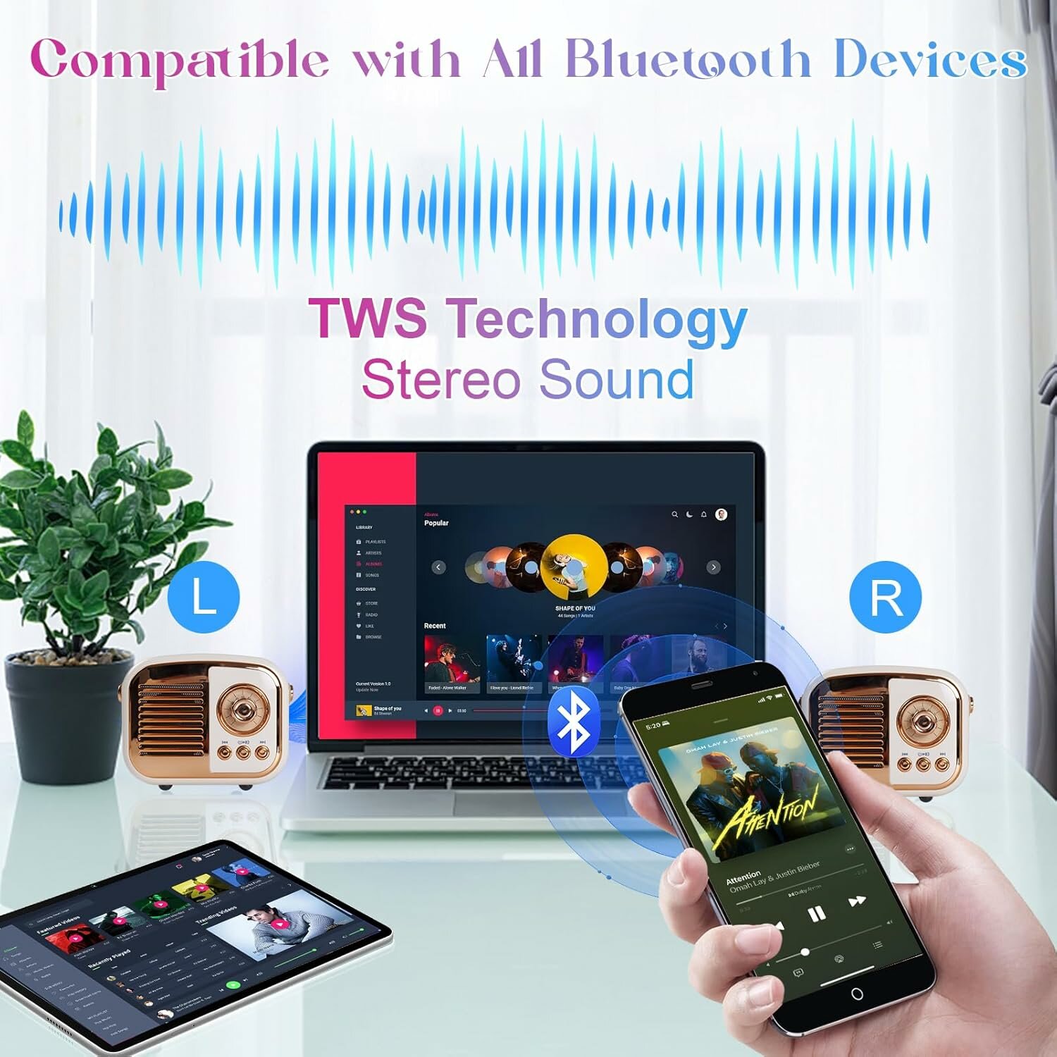 Ретро Bluetooth-колонка — фото 1
