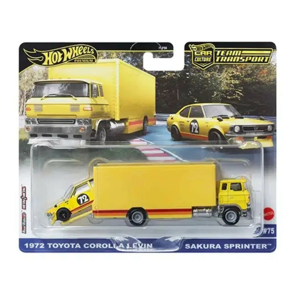 Машинки Mattel Hot Wheels 1972 Toyota Corolla Levin & Sakura Sprinter JBM34