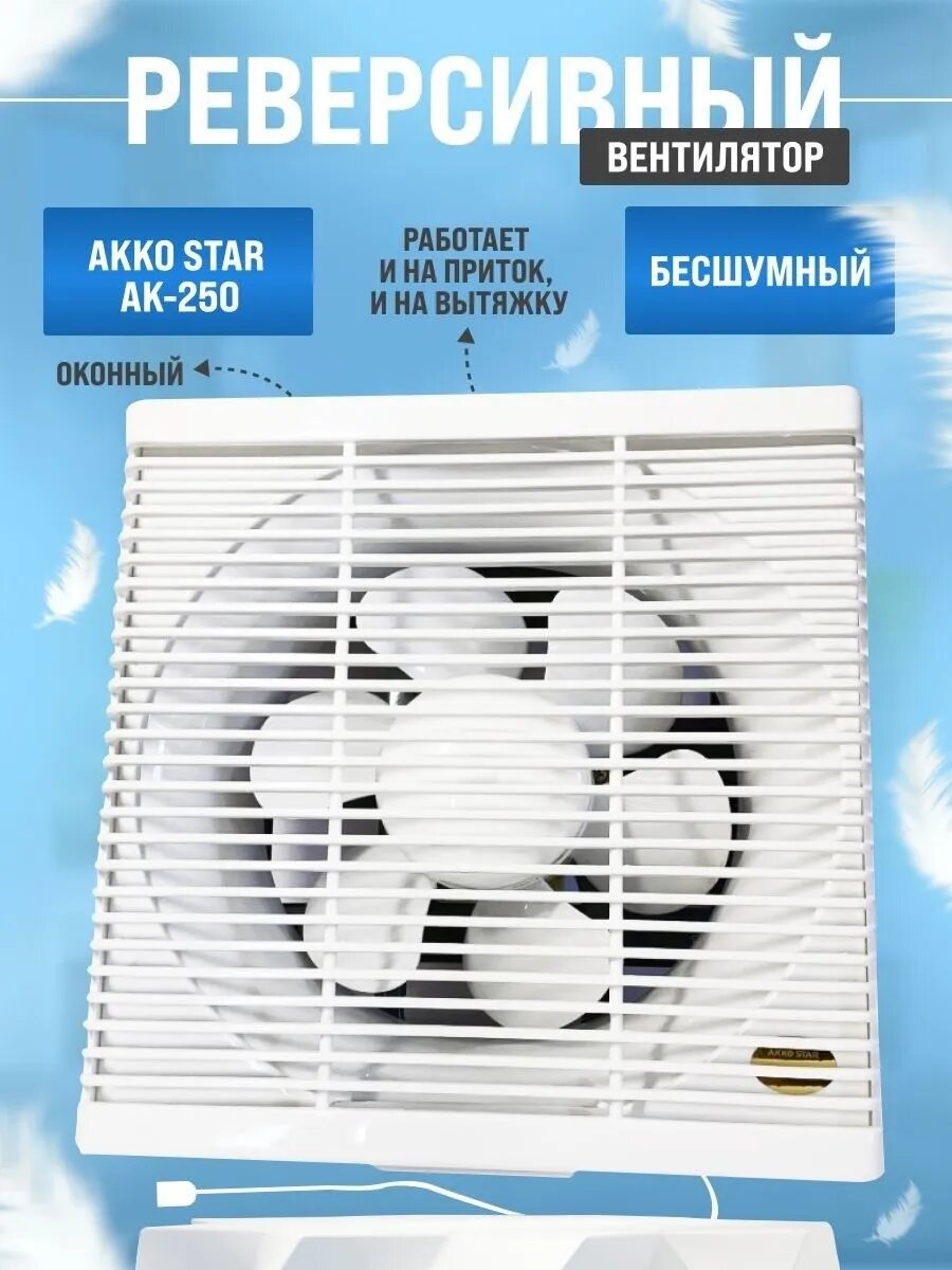 Вентилятор приточно-вытяжной бытовой