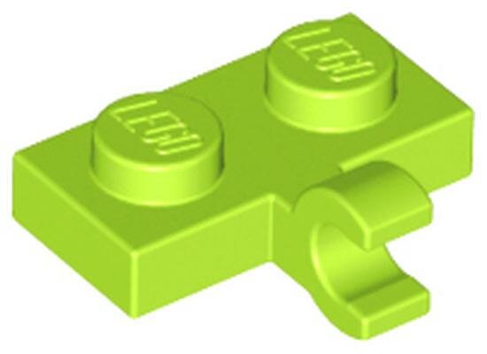 Деталь Lego 11476 Plate, Modified 1 x 2 with Clip on Side (Horizontal Grip)