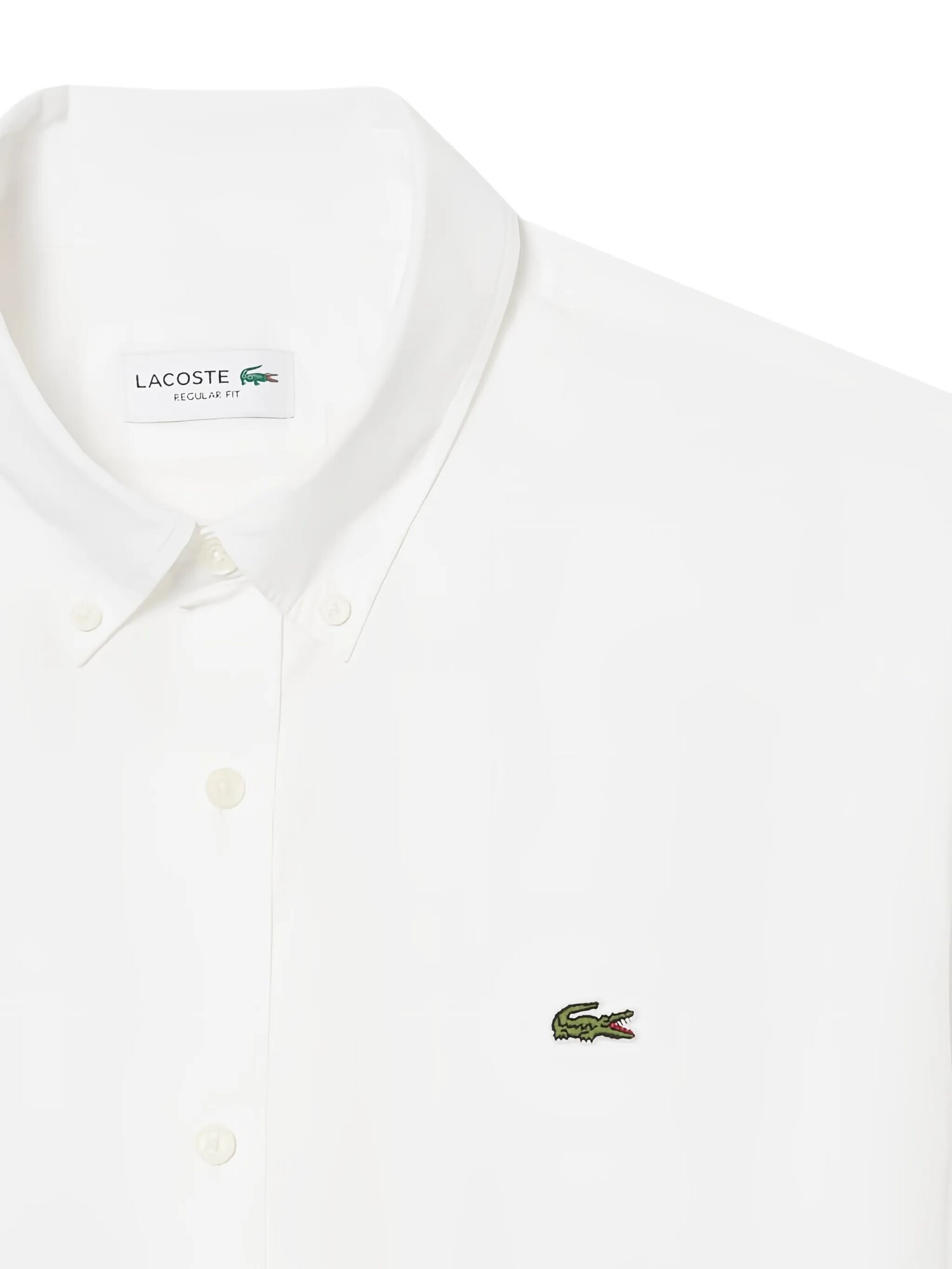 Рубашка LACOSTE, размер M, бежевый/белый — фото 1