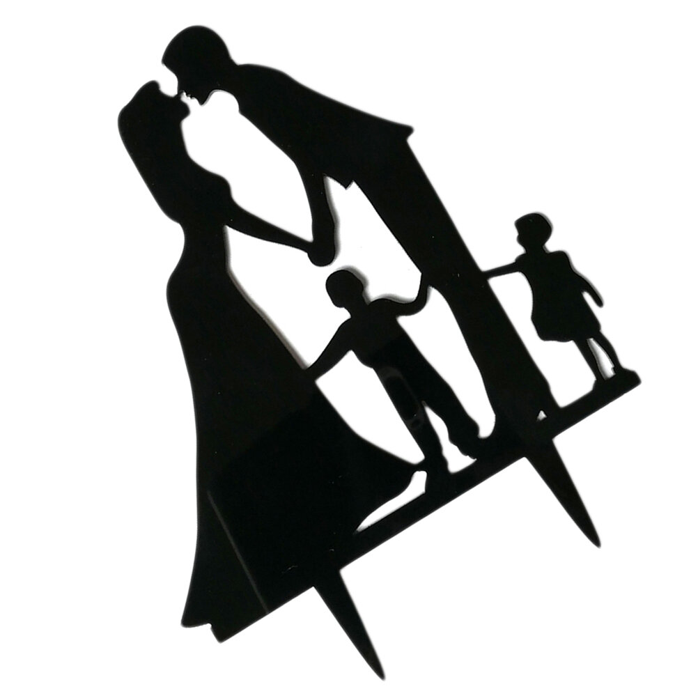 Акриловые фигурки жениха и невесты для свадебного торта.