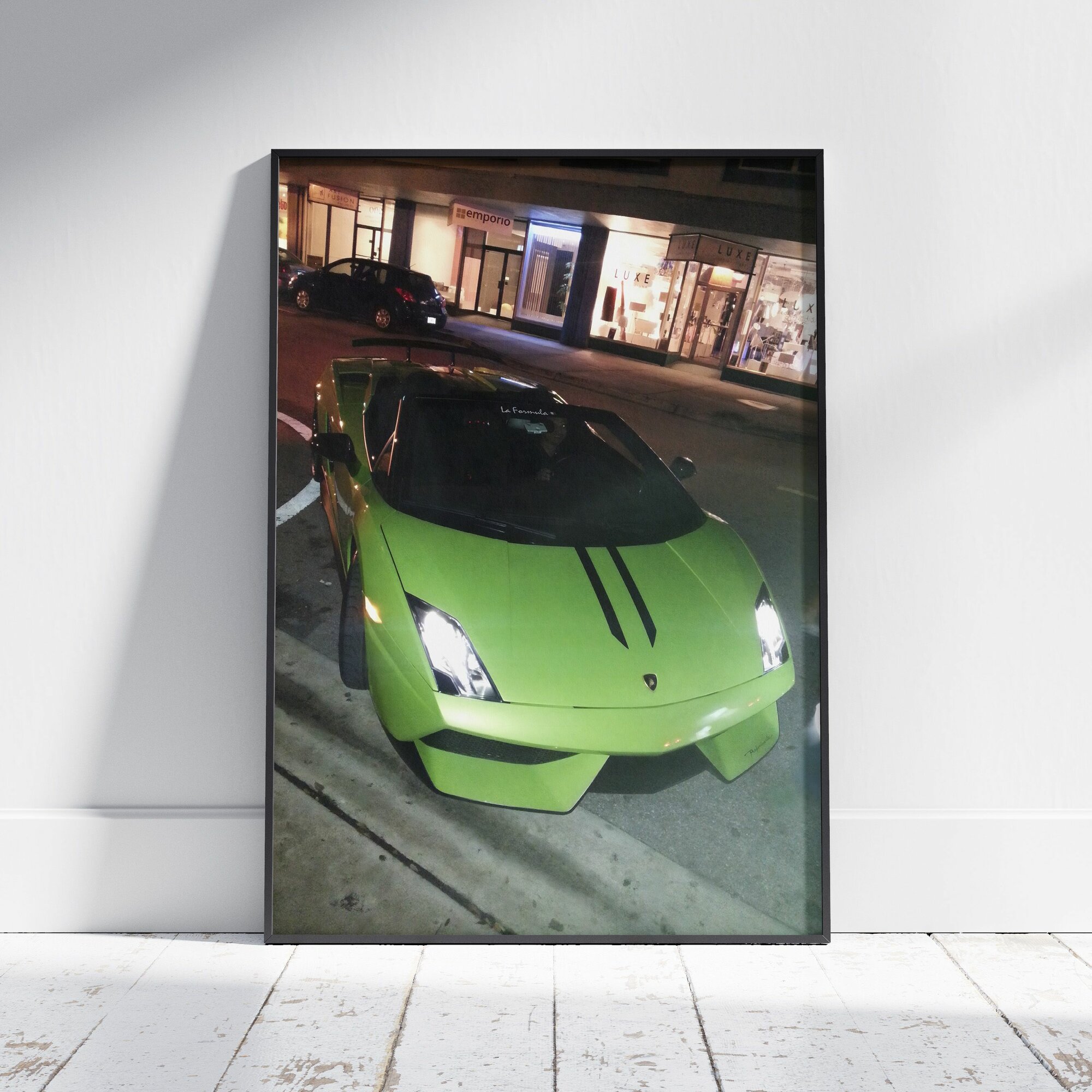 Плакат на стену для интерьера Кабриолет (Lamborghini Gallardo LP570-4 Spyder Perfomante 4) А4 (21x30 см)