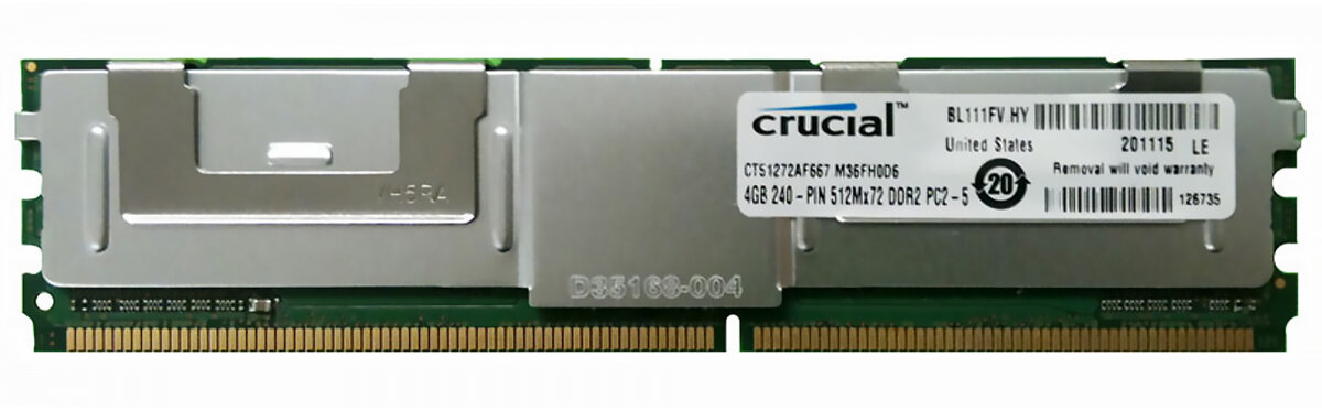 Оперативная память Crucial CT51272AF667. M36FH0D6 DDRII 4Gb