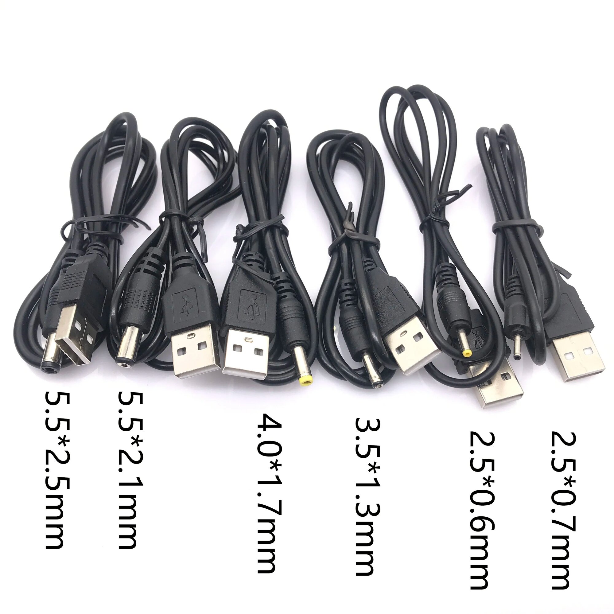 USB кабель-удлинитель 0.8M, 5.5-2.1MM