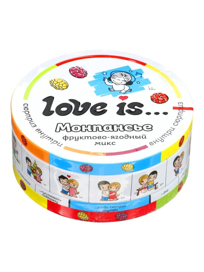 LOVE IS карамель леденцовая фруктово-ягодный микс монпансье 60г 11007449
