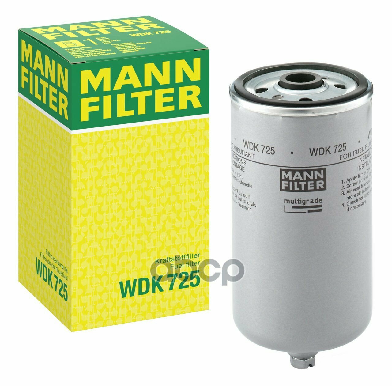 Фильтр гидросистемы WDK725 MANN-FILTER арт. WDK725