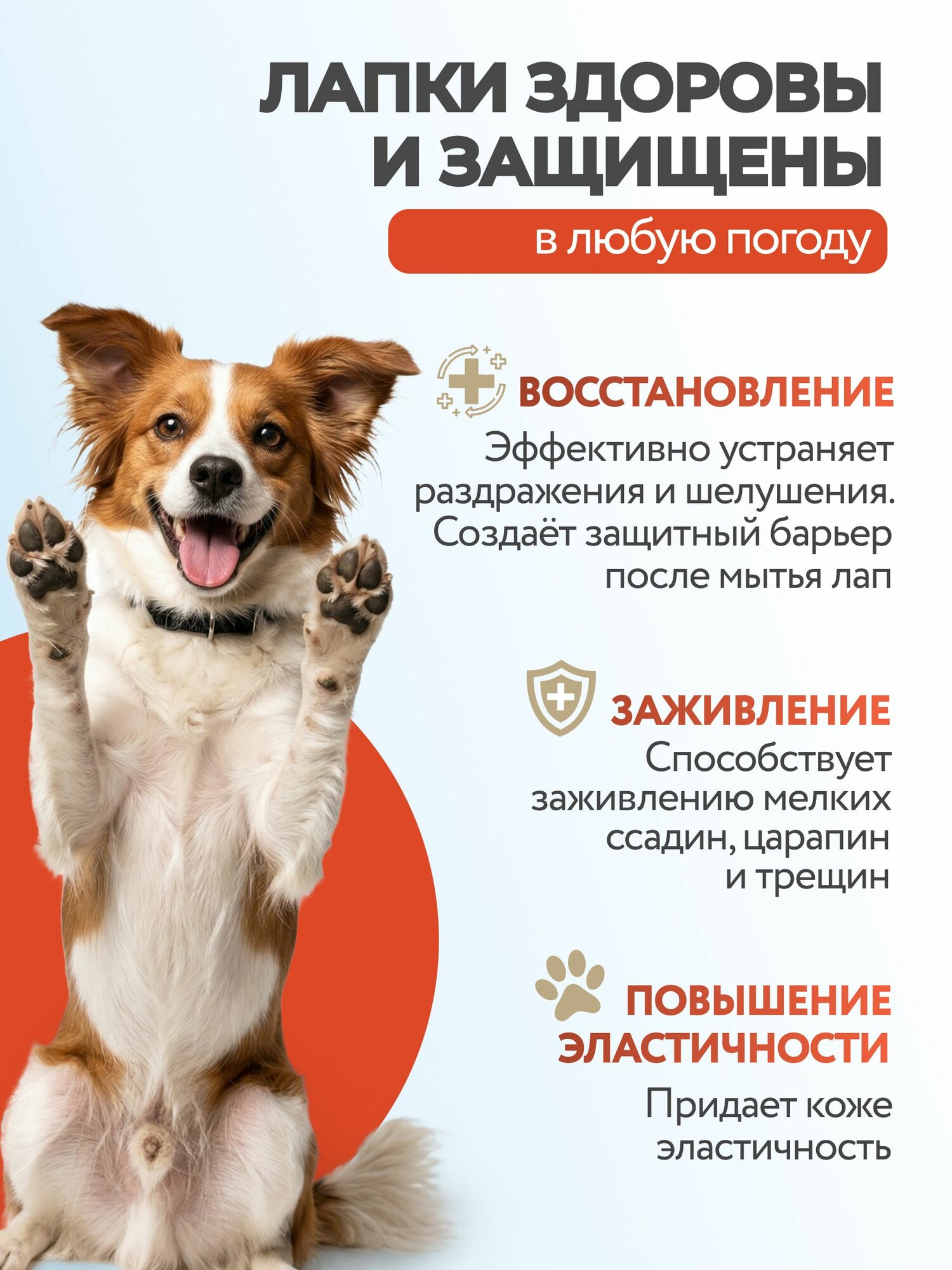 Крем для лап и носа собак и кошек Muzzle, увлажняющий, защитный, 50 мл