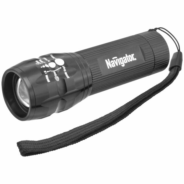 Фонарь светодиодный Navigator 94 967, LED 1х3Вт алюминий, фокус