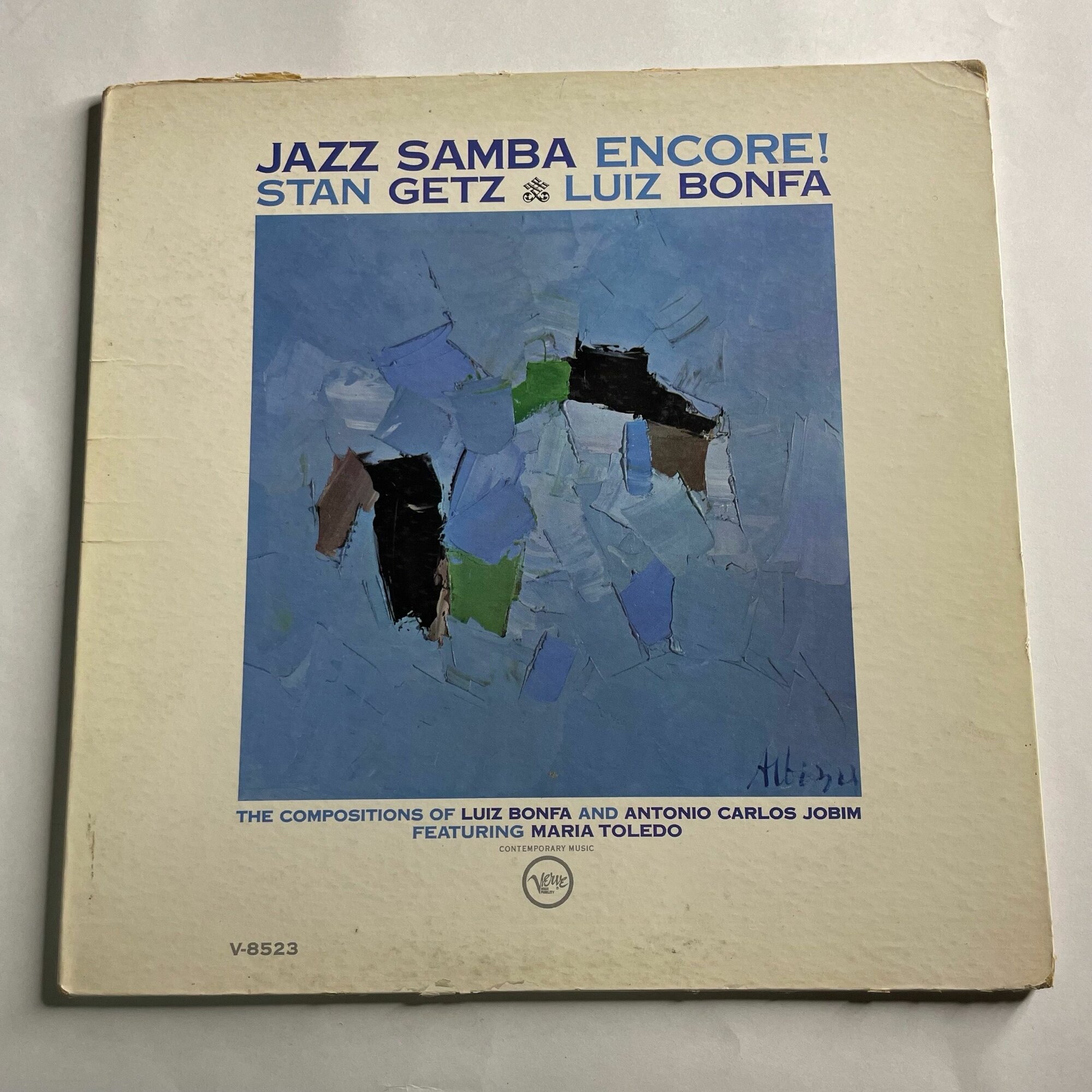 Винтажная виниловая пластинка LP Stan Getz, Luiz Bonfa, Jazz Samba Encore (США 1963)