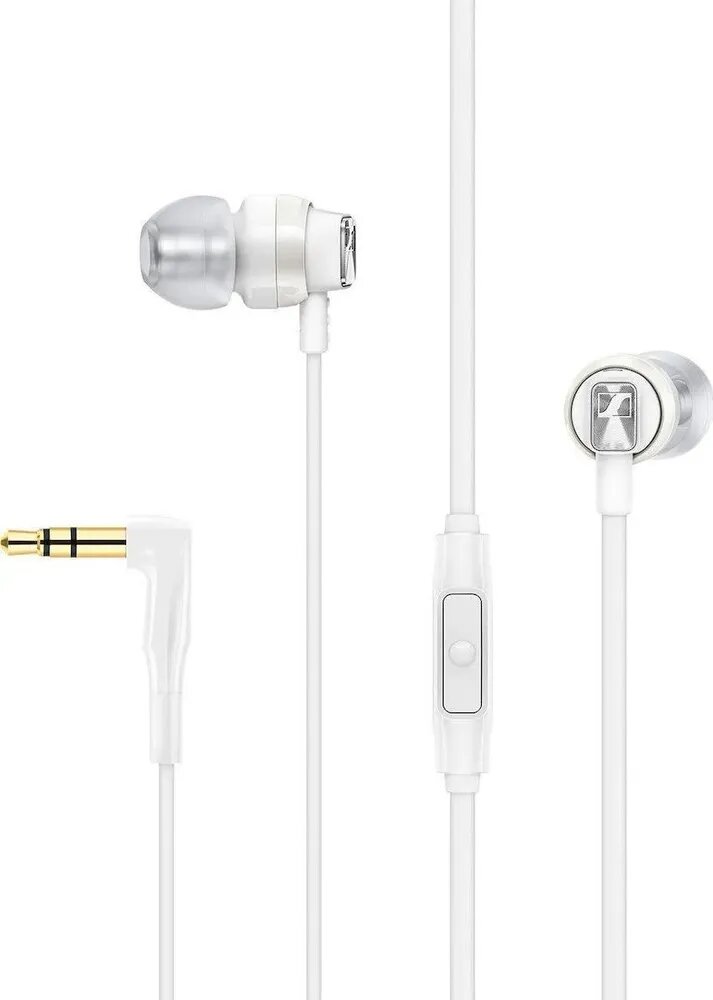 Sennheiser Наушники проводные с микрофоном, 3.5 мм, белый