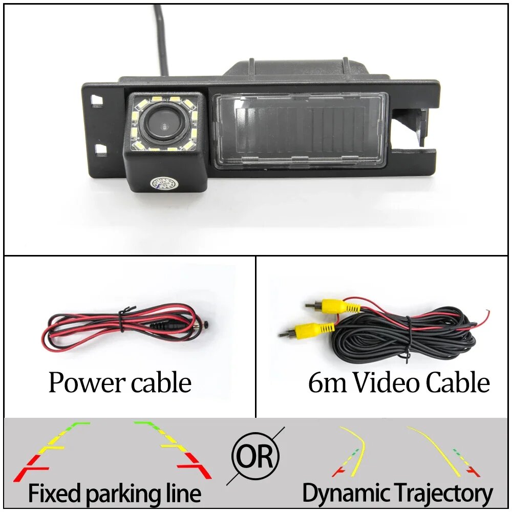 Камера заднего вида для Chevrolet Cobalt II 2011 2012 2013 12LED Camera Only, Fixed Parking Line