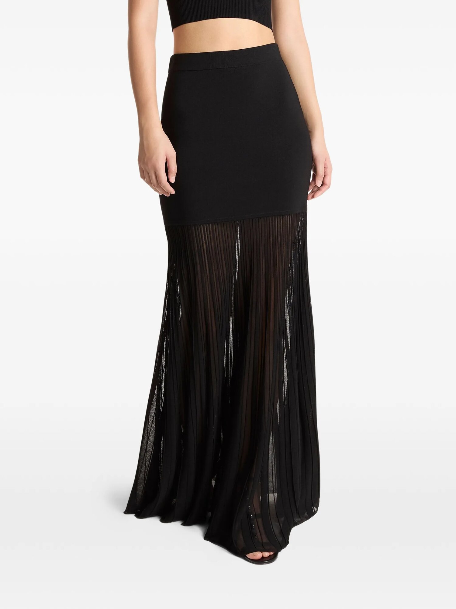 Юбка Pleated ribbed skirt