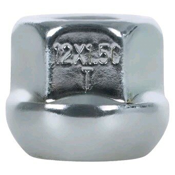 Гайка колеса М12 х 1,5 сфера R12 L=19,5мм S=19мм открытая, хром H