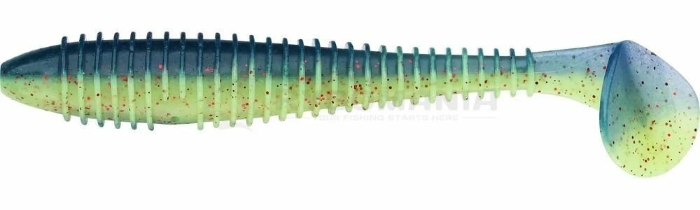 Приманка силиконовая мягкая съедобная, виброхвост Keitech тонущий Swing Impact FAT 4.8" EA#20 Violet Chart Red FLK