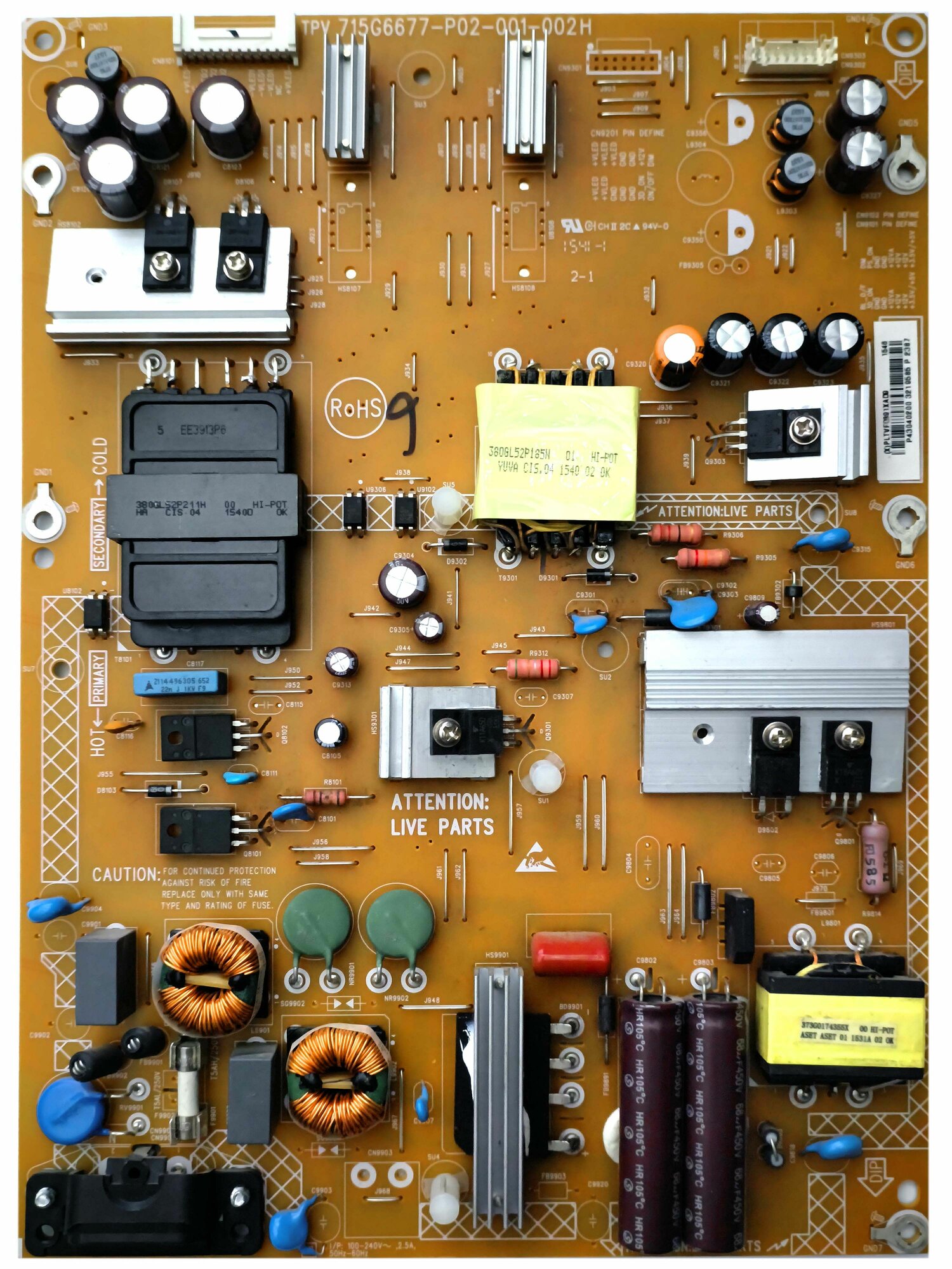 Блок питания 715G6677-P02-001-002H для телевизора Philips 43PUT4900/60