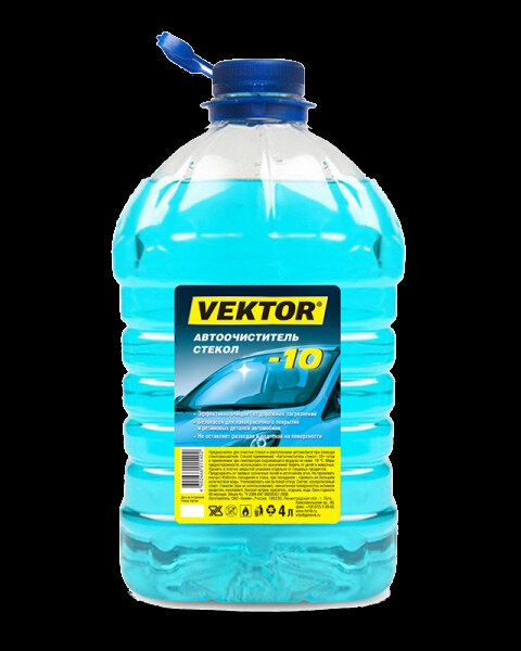 Жидкость бачка омывателя Vektor -10C, 4л / Химик
