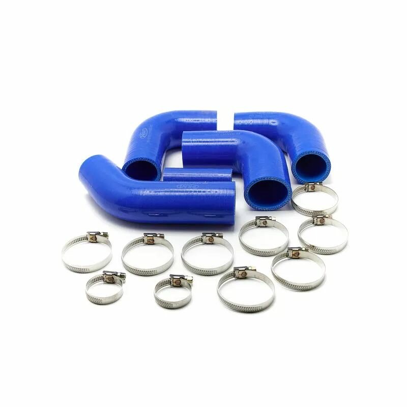 Патрубок радиатора для а/м ГАЗель дв. 405 Е 3 силикон к т 5 шт. с хомутами (PRAVT)