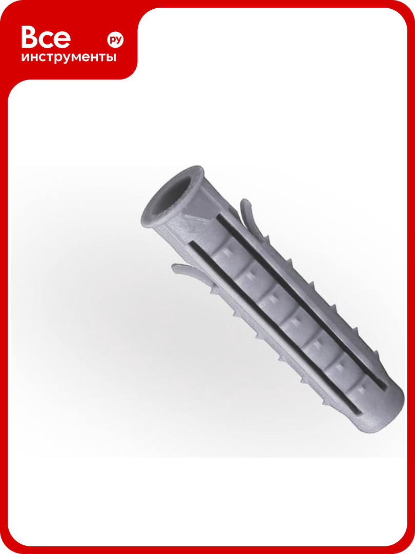 Дюбель универсальный четырехраспорный жесть полипропилен, Чапай, 8x50 мм, 16 шт, европодвес УТ-00002210