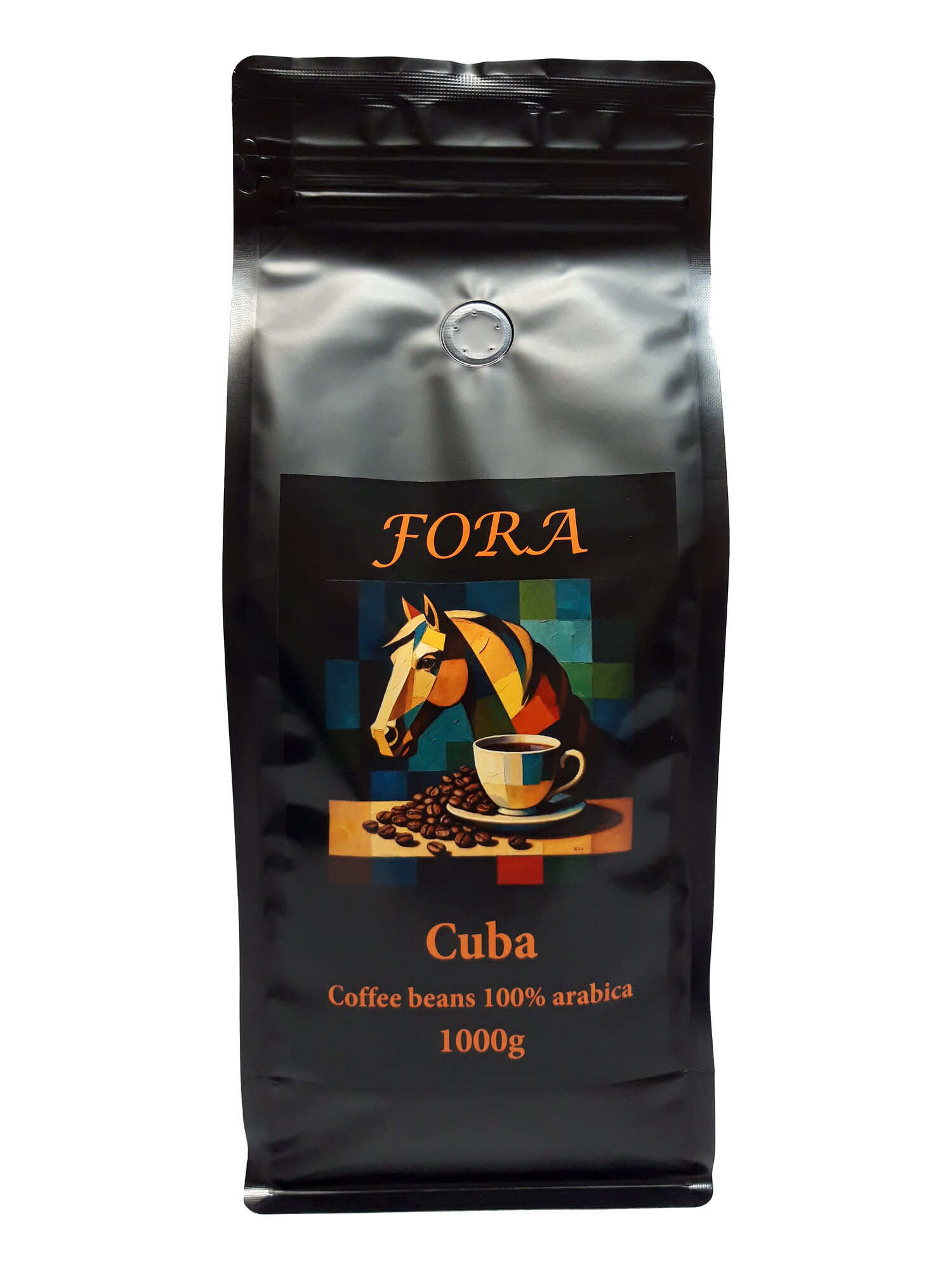 Кофе в зёрнах Куба 1 кг. Арабика 100% / FORA COFFEE