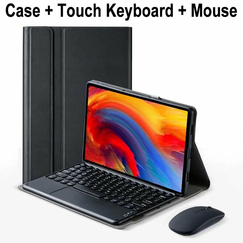 Чехол для Lenovo Tab P11/Plus 11 дюймов, съемный чехол для Xiaoxin Pad 11 2020 TB-J606F/L Pad Plus 2021 TB-J616F/L/J607F/L с русской сенсорной клавиатурой и мышью
