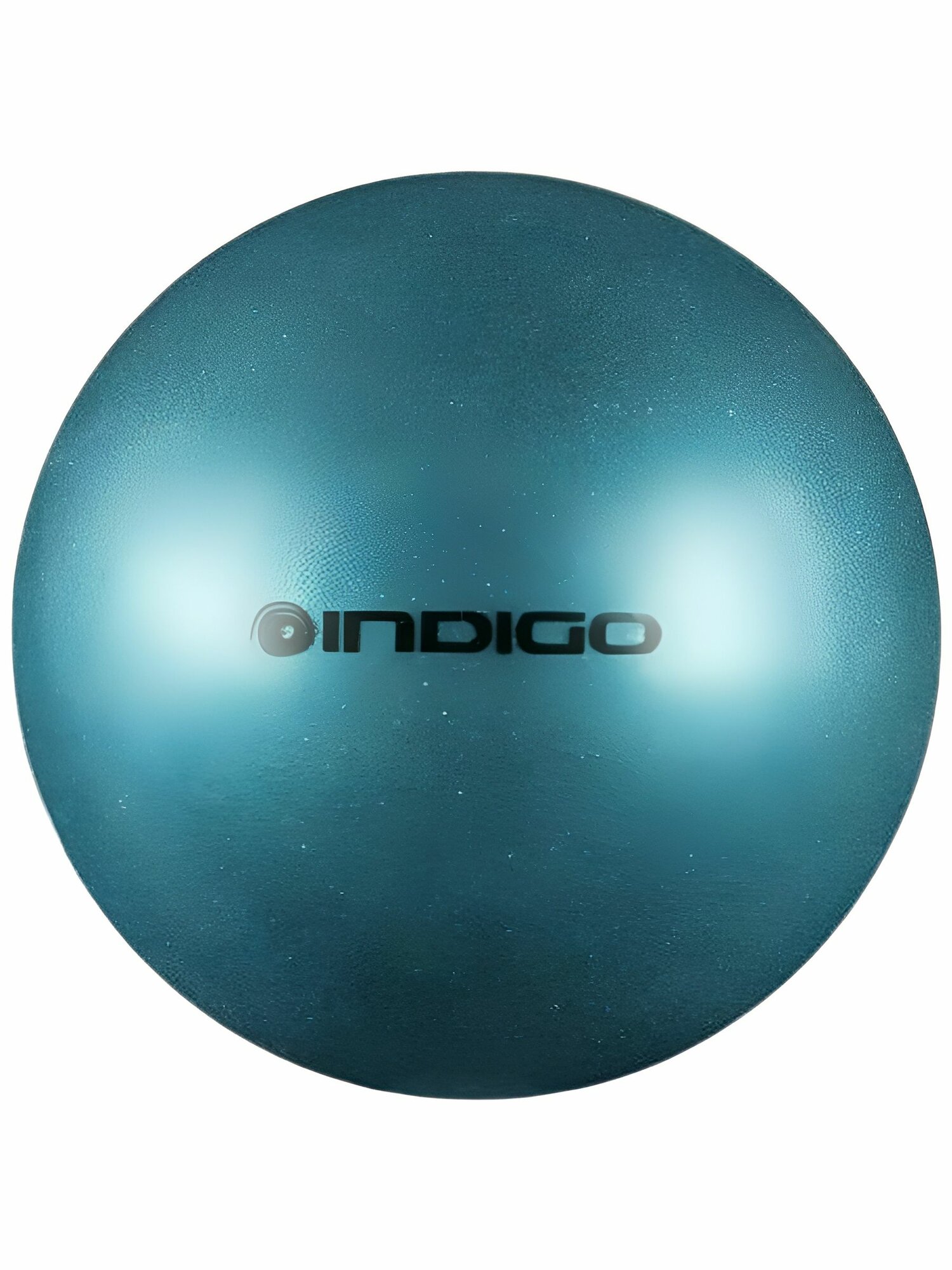 Мяч для художественной гимнастики Indigo IN119 голубой с блестками