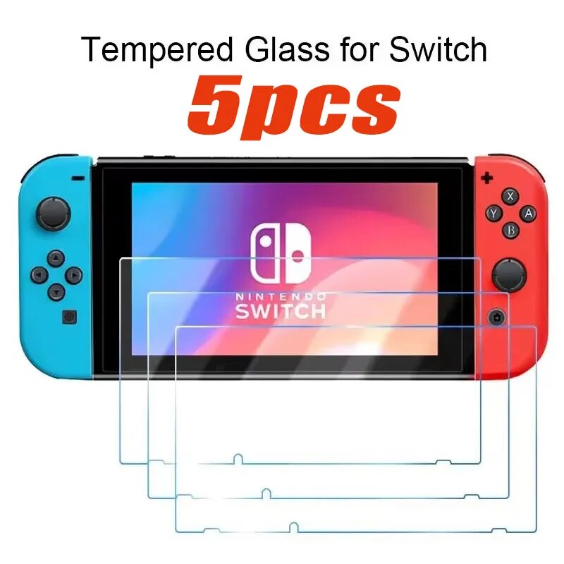 5 шт. Закаленное стекло для Nintendo Switch
