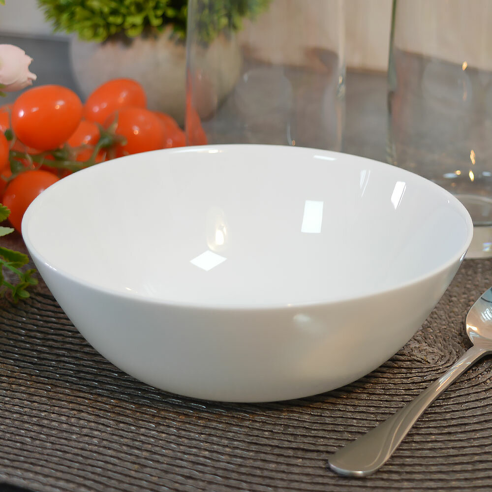 Миска из стеклокерамики "Luxaro" 16см, белый цвет, универсальный салатник для сервировки стола