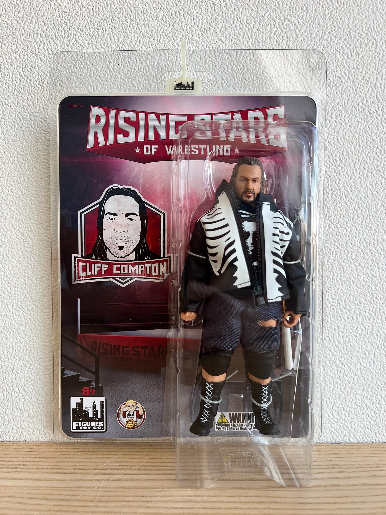 Фигурка Рестлер Cliff Compton Domino Rising Stars of Wrestling Figures Toy Company WWE Рестлинг Клифф Комптон Домино
